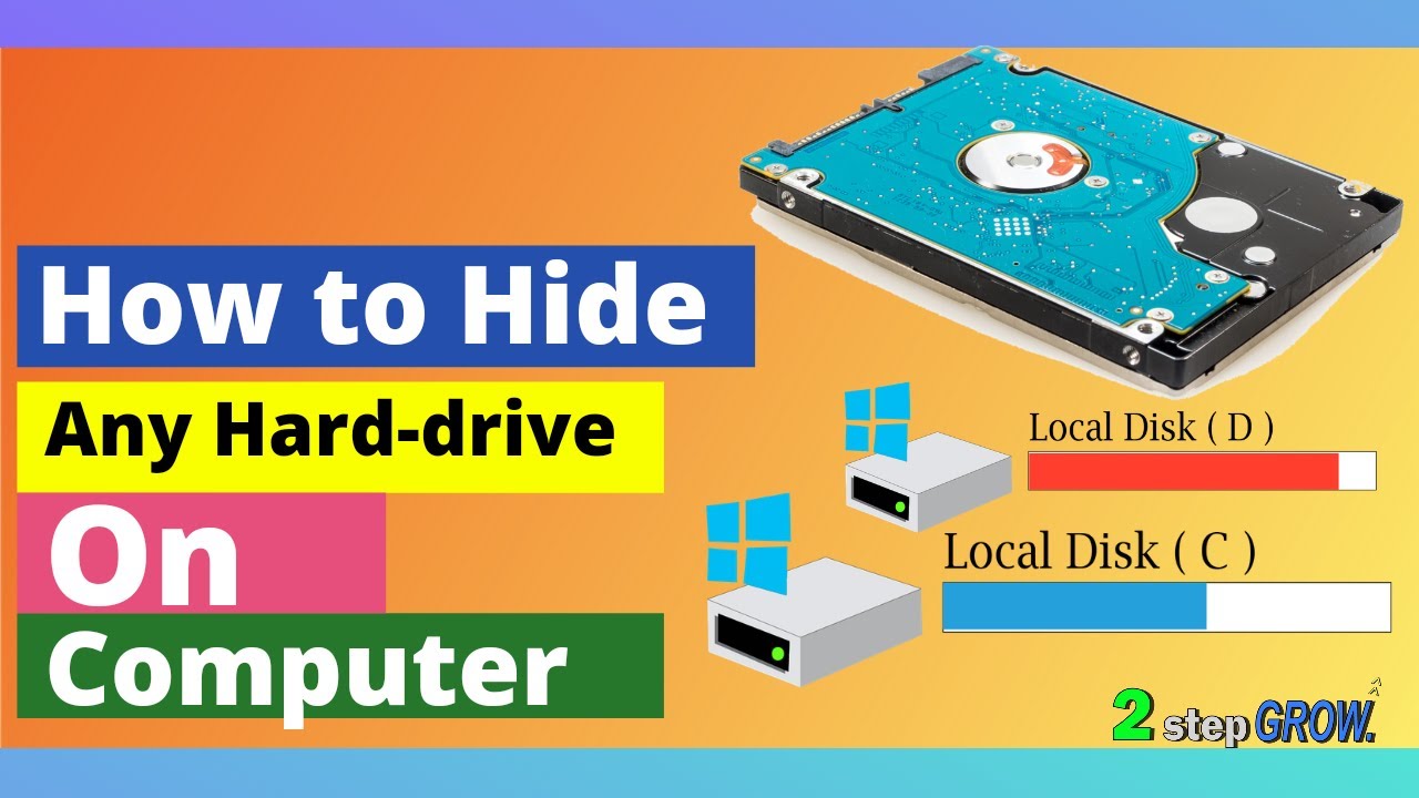 How To Hide and Unhide Hard drive of Computer | Hard disk ko hide kese ...