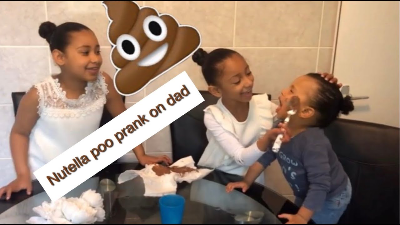 Nutella poo prank on dad with Adam - YouTube