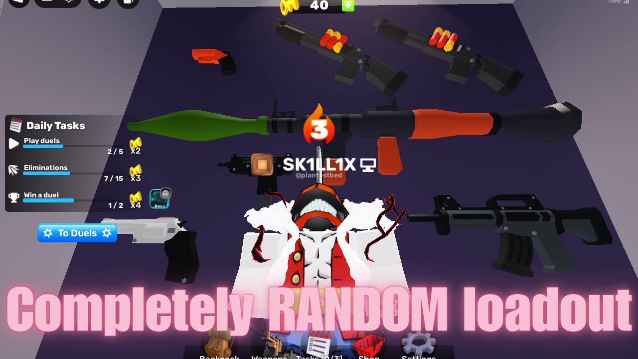 Roblox RIvals BUT my loadout is RANDOM! - YouTube