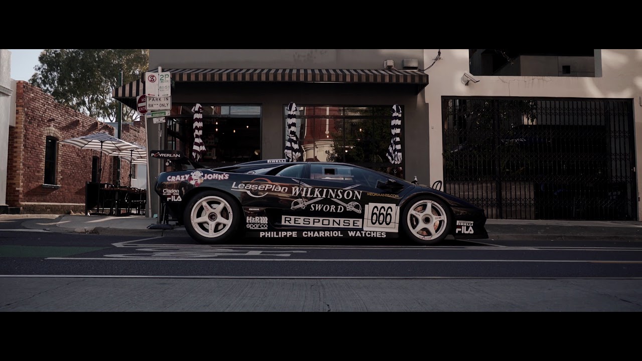 Lamborghini Diablo SV-R Race Car on the Streets of Melbourne. - YouTube