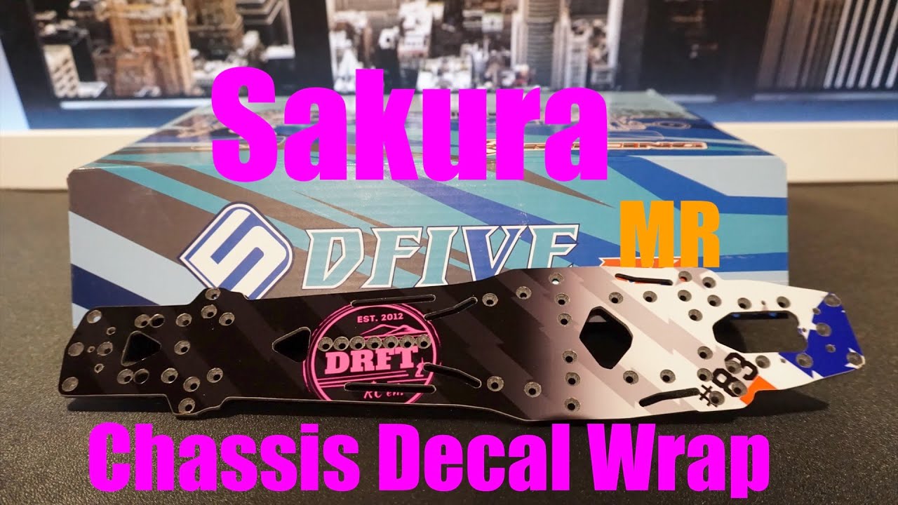 Sakura D5 MR -- custom Decal Wrap for the Chassis - YouTube