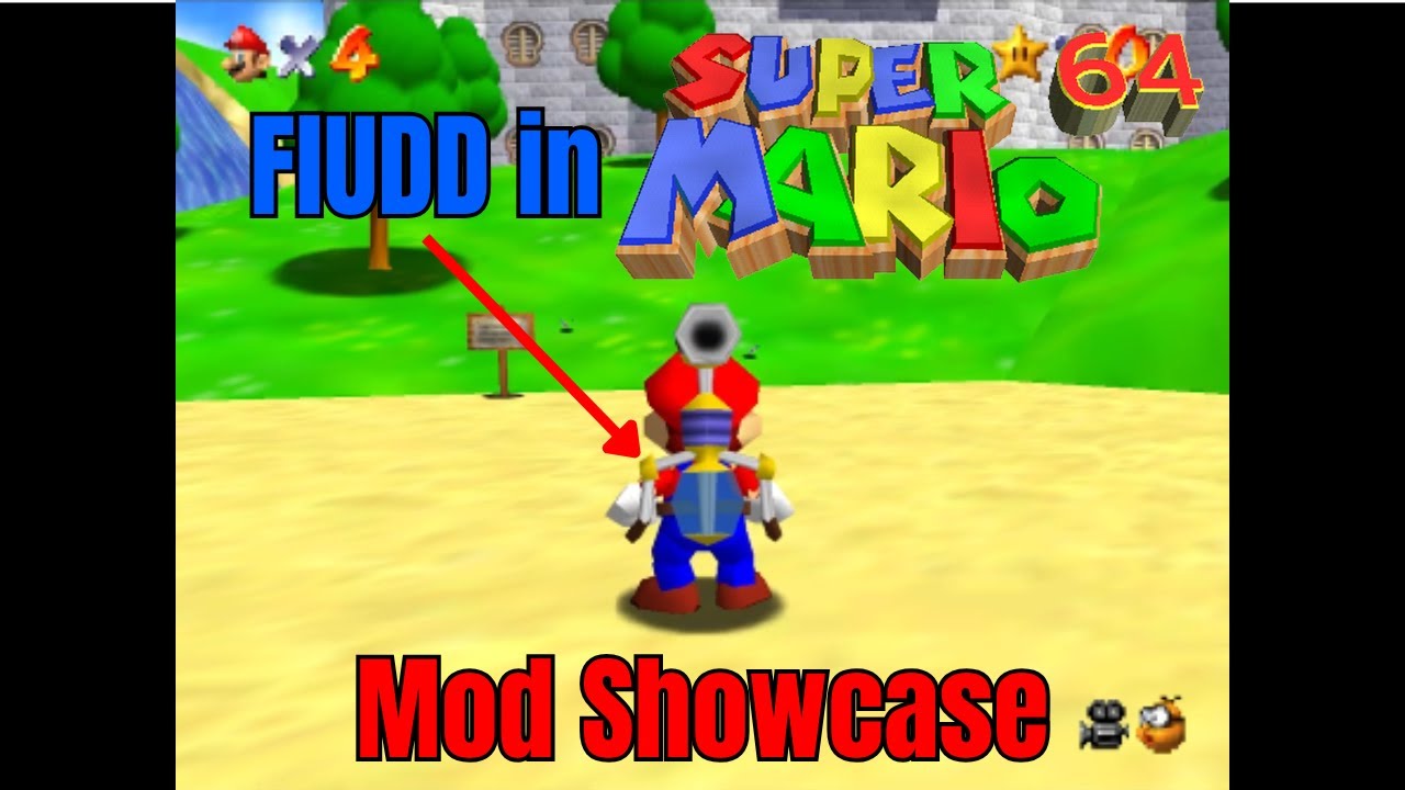 Super Mario 64 FLUDD Mod Showcase - YouTube