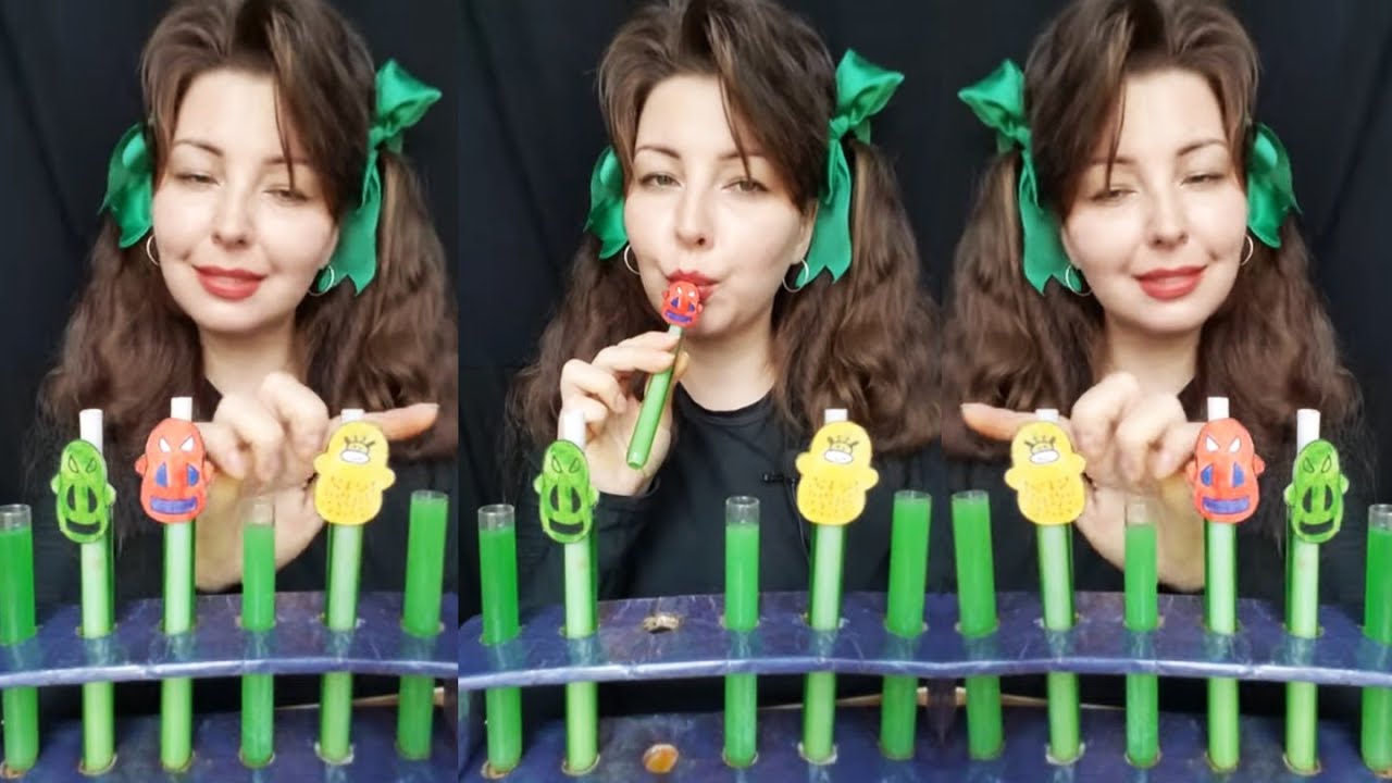{ASMR} RAINBOW DRINKS, ASMR DRINKING, asmr mouth sounds #ASMRDRINKING ...
