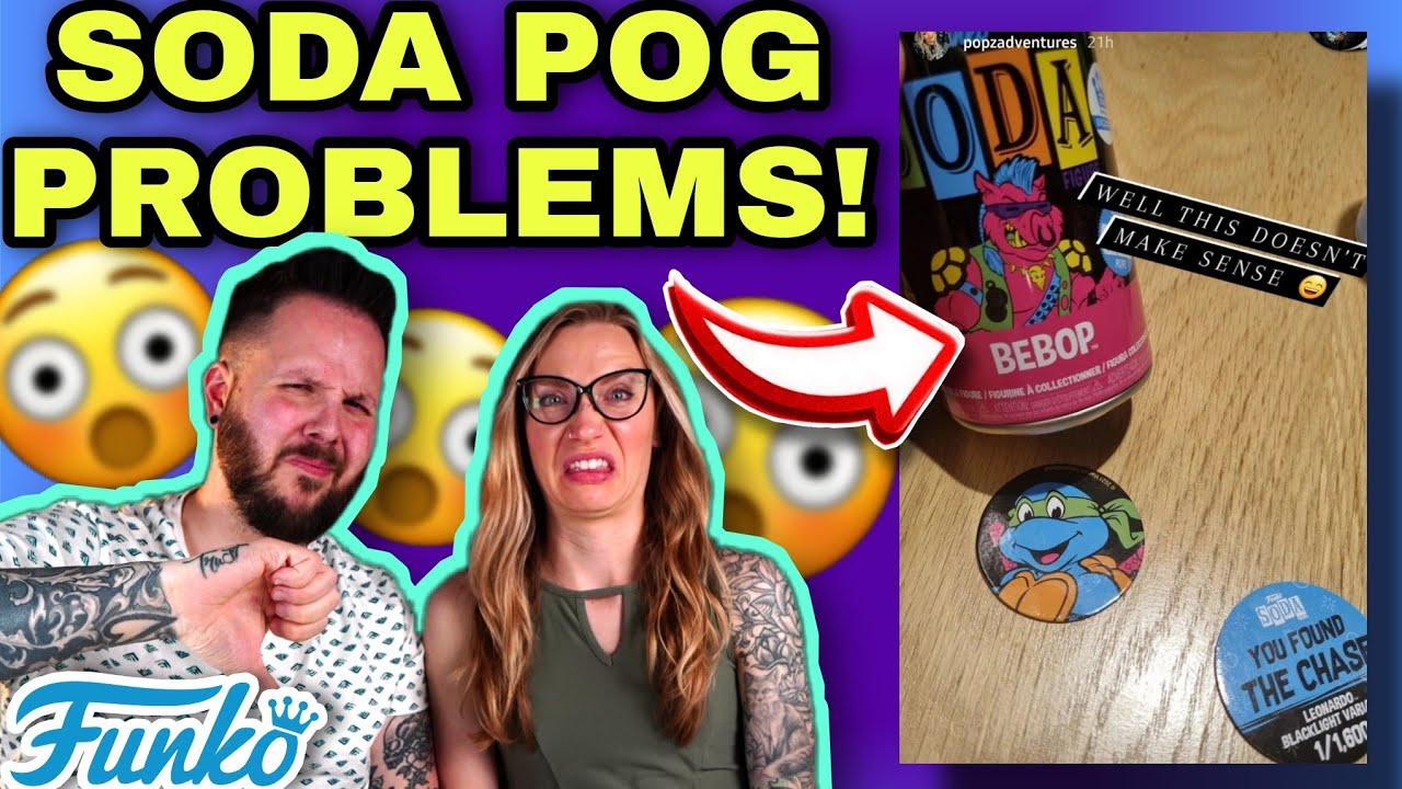 FUNKO SODA POG PROBLEMS! | TEENAGE MUTANT NINJA TURTLE BLACK LIGHT SODA ...