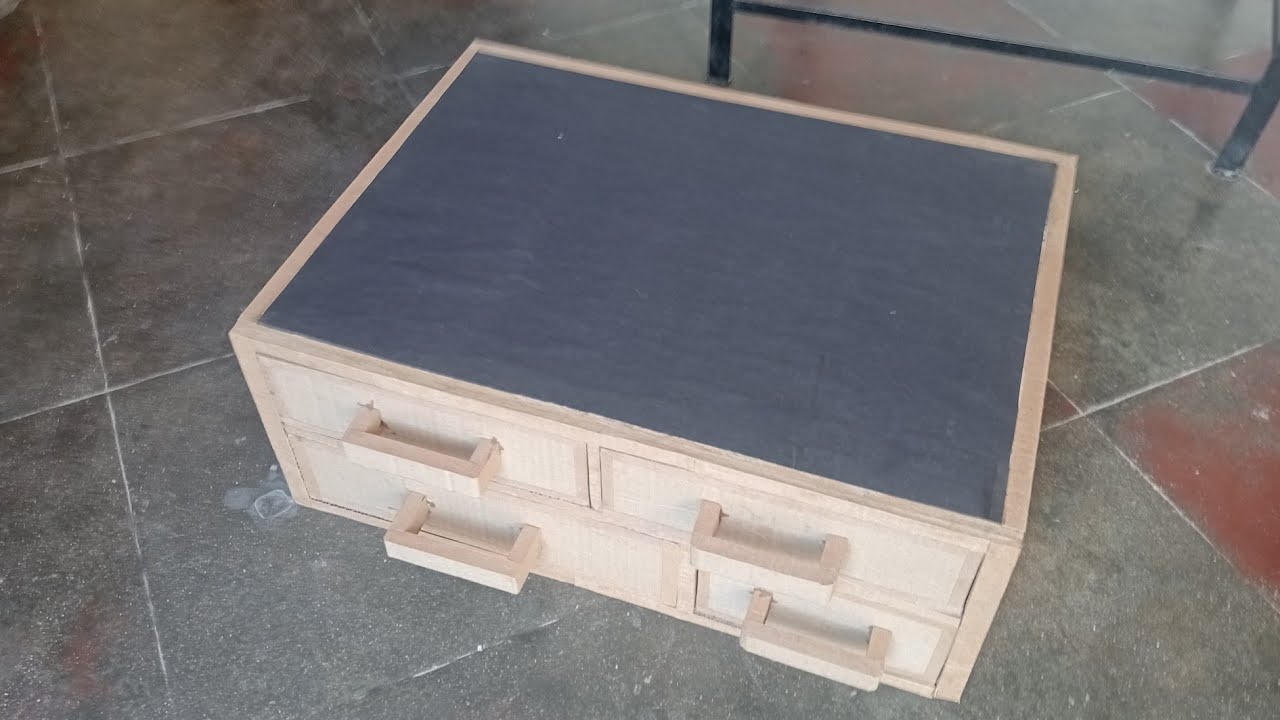 How to Make cardboard working table - YouTube