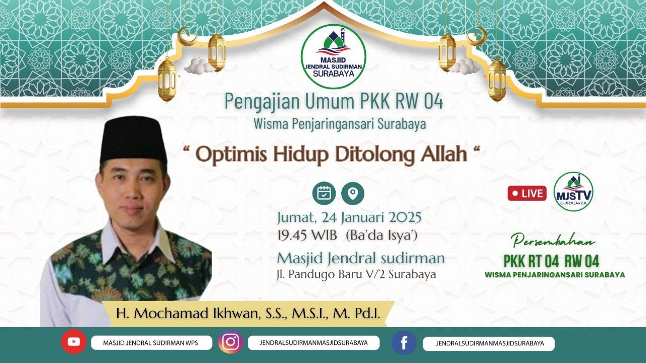 Pengajian Umum PKK RW 04 WPS MJS - H. Mochamad Ikhwan, S.S., M.S.I., M ...