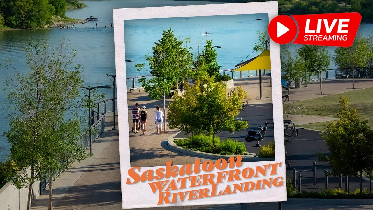 Explore the Saskatoon River Landing Waterfront Paths - YouTube