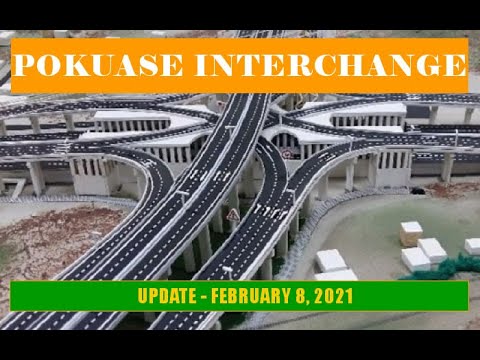 Pokuase Interchange Update - February 8 2021 - Accra, Ghana (Raw ...