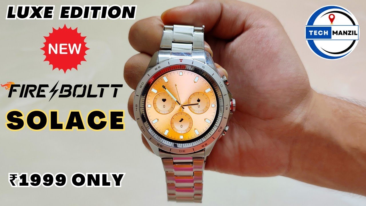 Fire Boltt Solace Unboxing & Review | fire boltt solace smartwatch ...