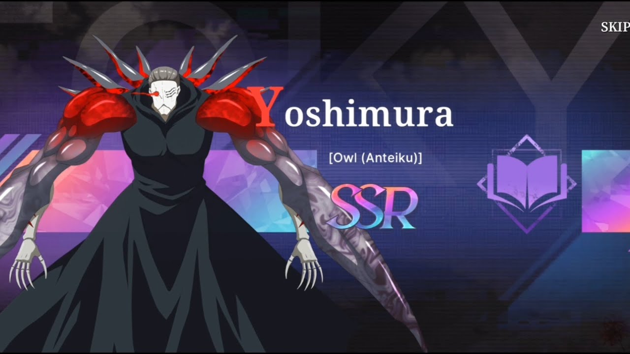 Sum 100 times Yoshimura[Owl (Anteiku)] - New month events | Tokyo Ghoul ...