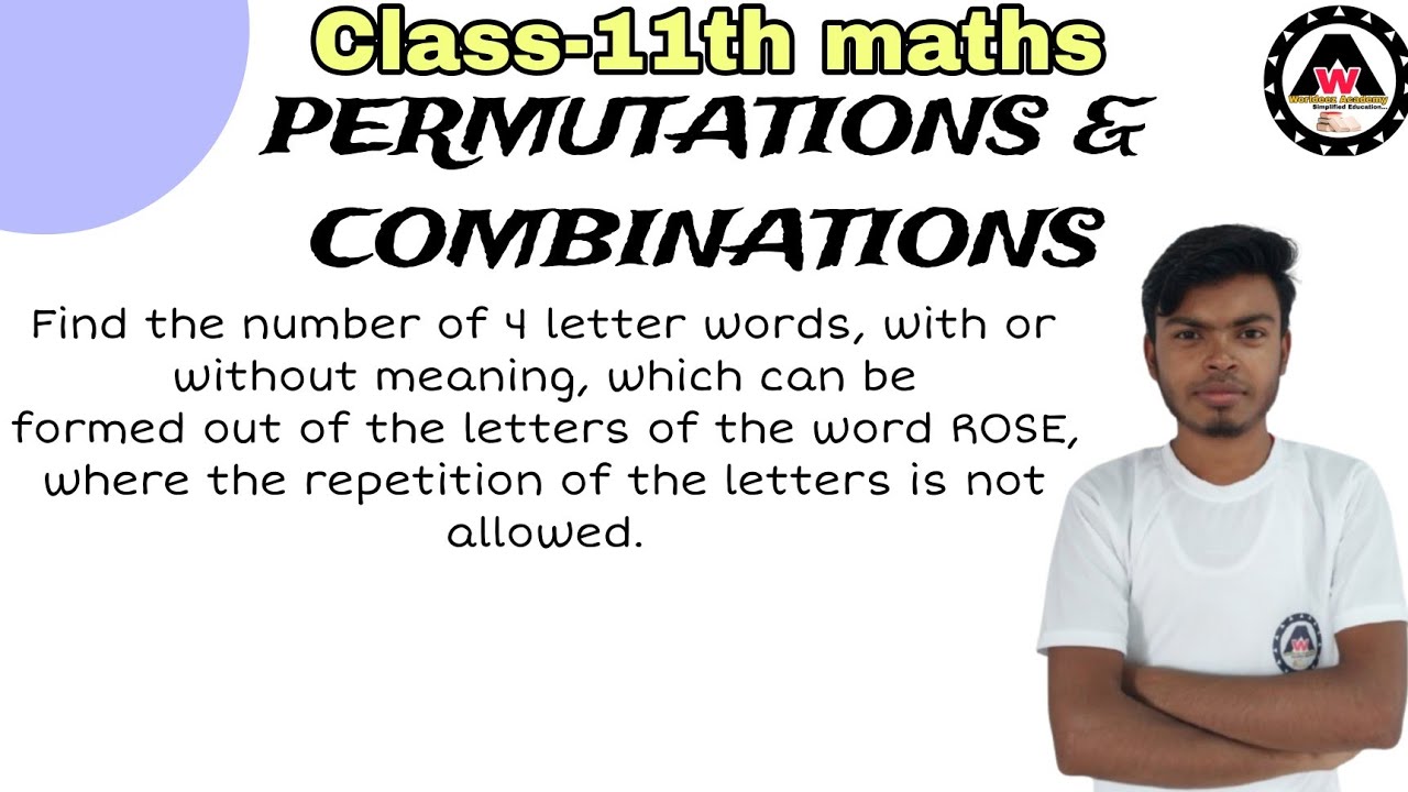 Find the number of 4 letter words, with or without meaning, which can ...