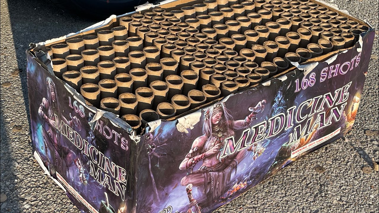 Medicine Man 168s “500g” Firework Cake Demo. (Brand: 🤫💥) - YouTube