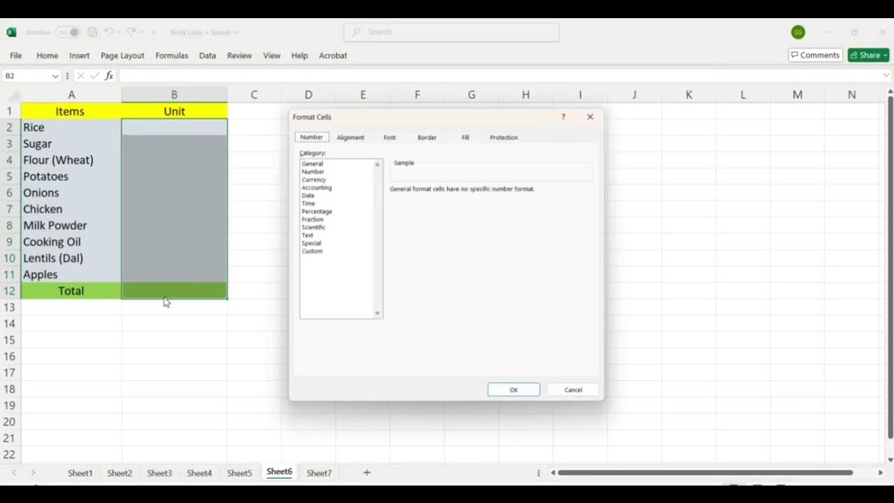 How to add Unit Value in EXCEL - YouTube