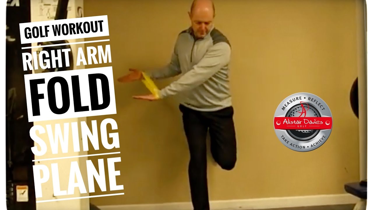 Golf Workout| Improve Right Arm Fold| Swing Plane - YouTube