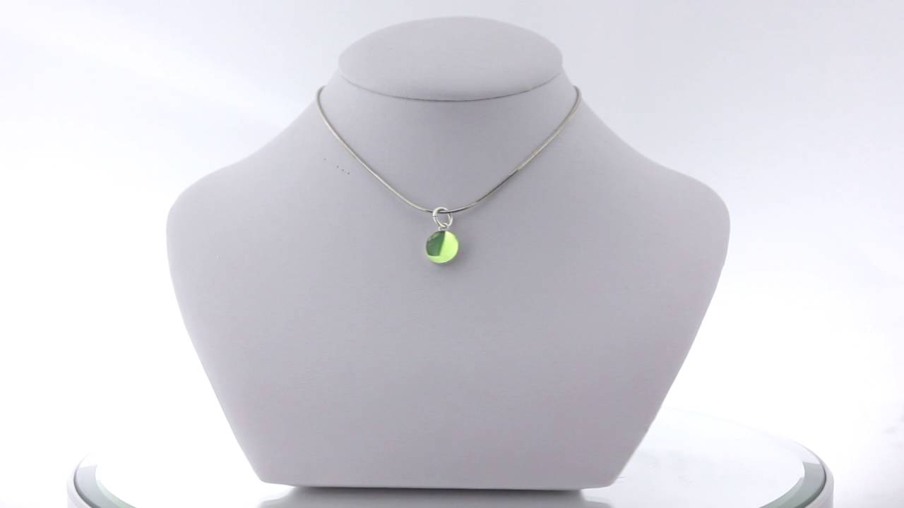 AVA Lime Gumdrop Pendant - YouTube