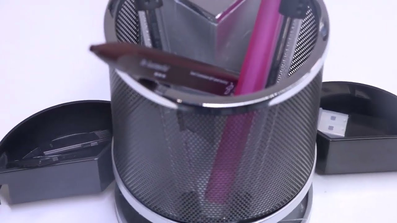 Pen Holder Clock Multifunctional Pen Holder With Clock LCD Digital ...