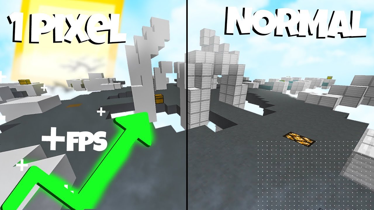 A TEXTURA MAIS LEVE DO MINECRAFT! (1 Pixel) - YouTube