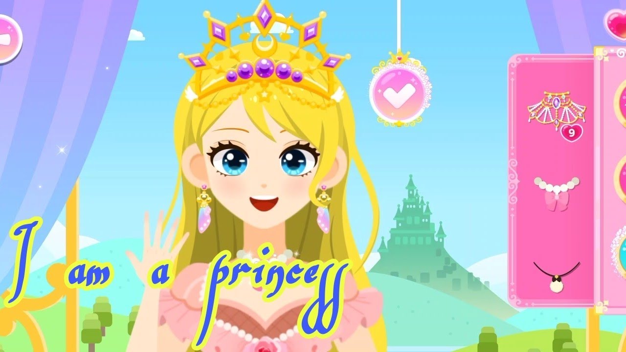 I gave princess makeover in cocobi princess party - YouTube