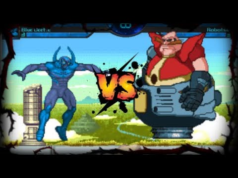 Blue Beetle vs Robotnik MUGEN BATTLE - YouTube