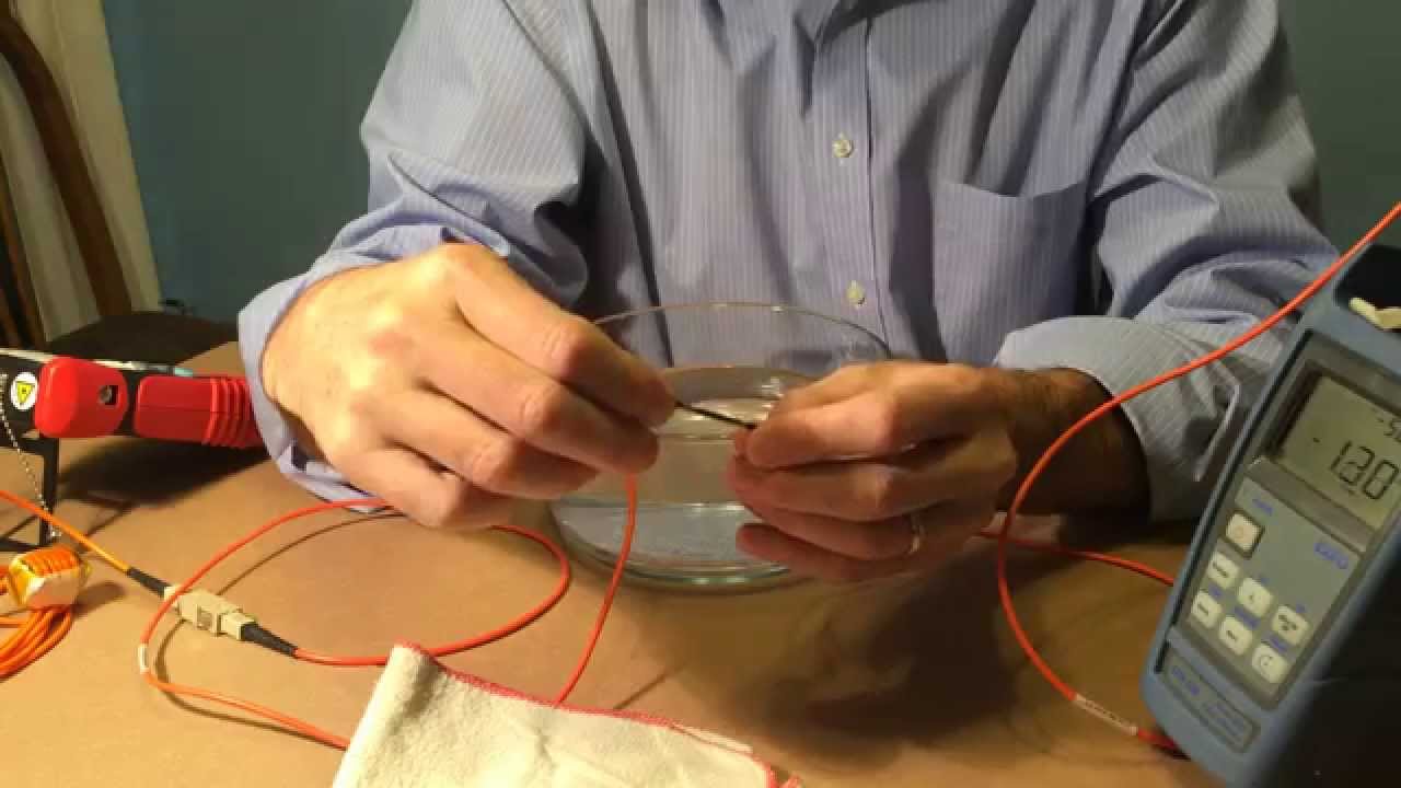 Size 16 Optical Termini Water Test - YouTube