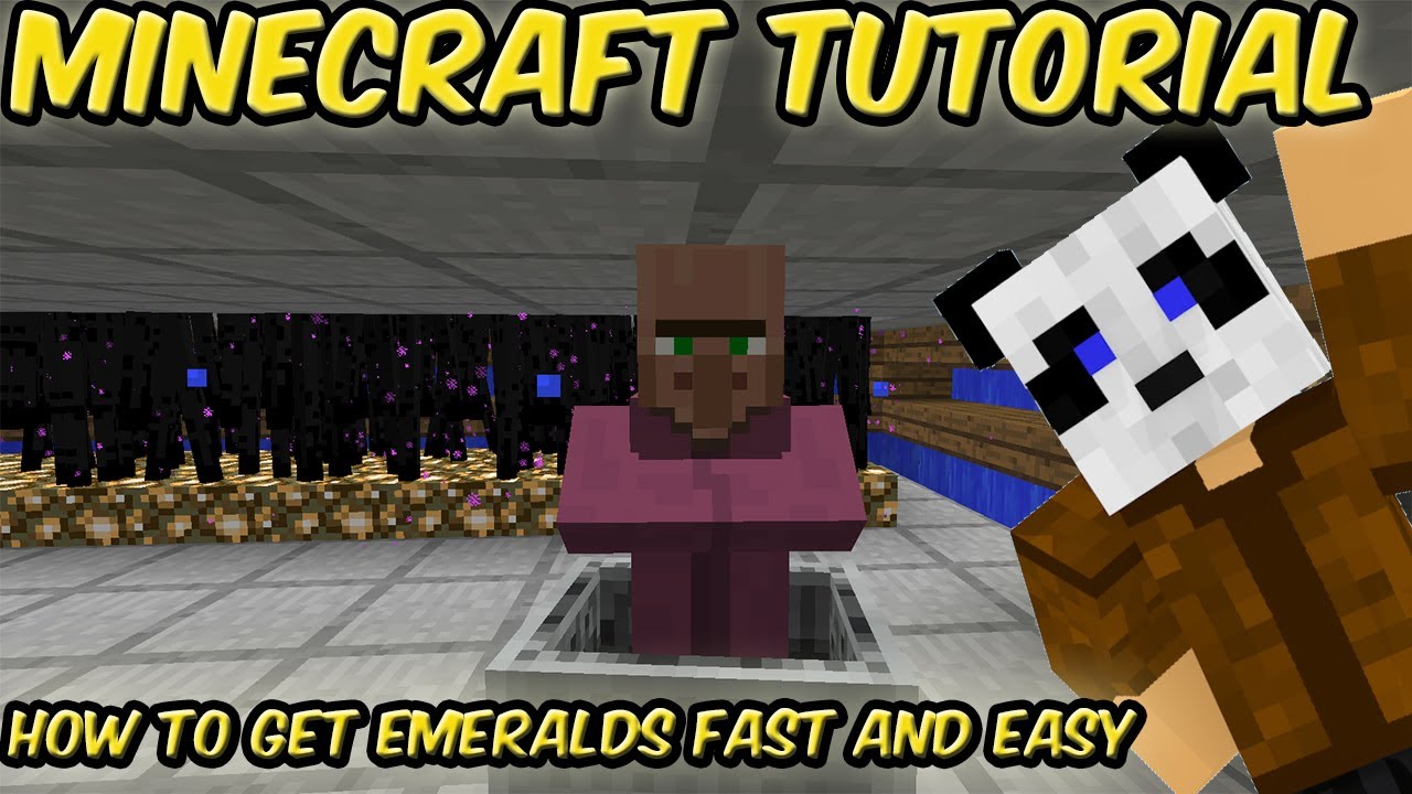 Minecraft Tutorial:: How to Get Emeralds Fast and Easy - YouTube
