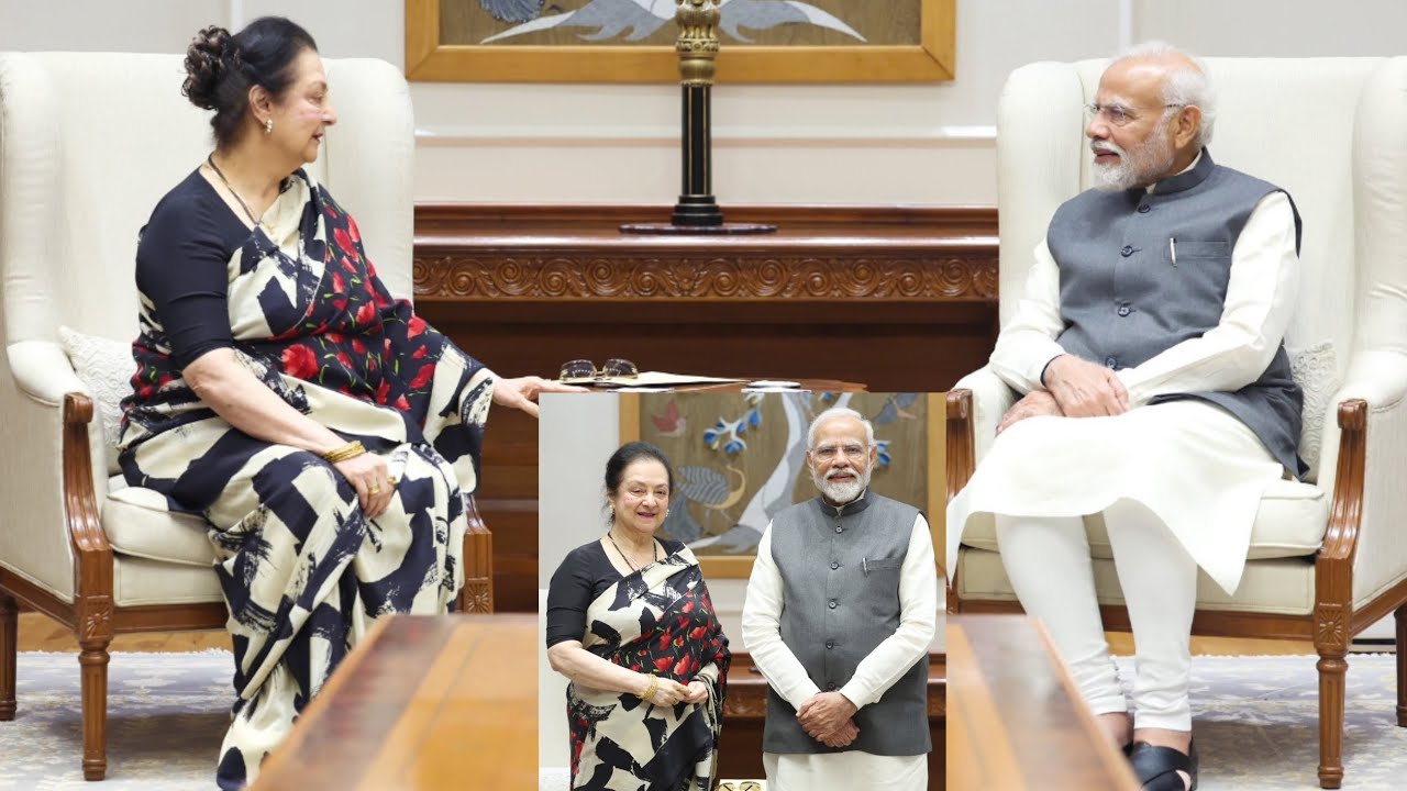 PM Narendra Modi meets veteran actress Saira Banu, hails her 'work in ...