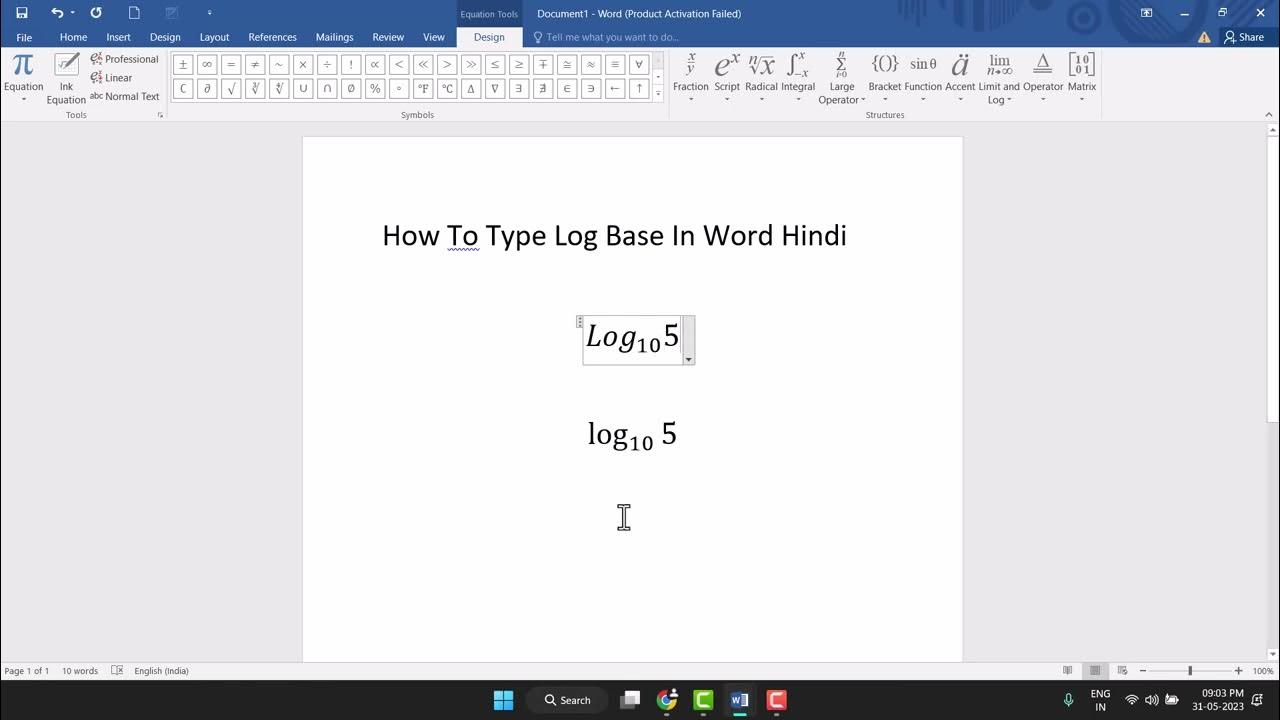 How To Type Log Base In Word Hindi YouTube how-to-type-log-base-in-word-hindi-youtube