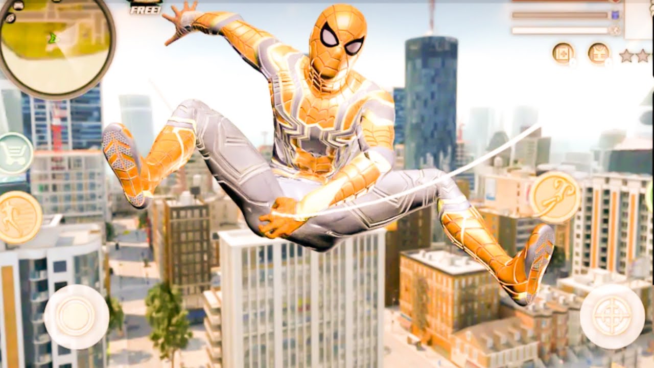 City Gangster Rope Hero Spider 3D: racing game-car simulator-Gameplay ...