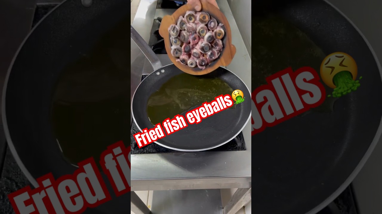 Try the fried fish eyeballs🐟🤮#fish #food #foodie #foodlovers #yummy # ...