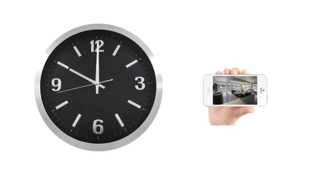 Introducing SecurityMan CLOCKCAM-WIFI Wall Clock iSecurity Camera with ...
