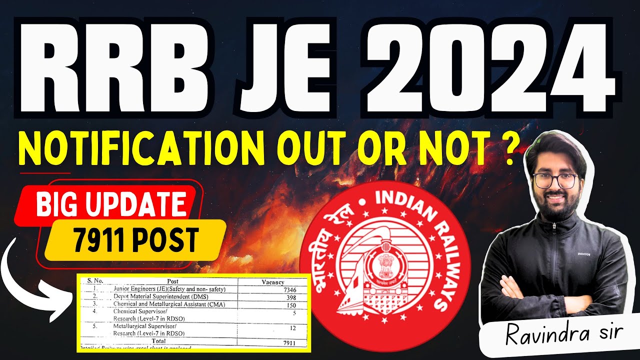 RRB JE 2024 NOTIFICATION OUT OR NOT 🚀 RRB JE 2024 Recruitment | rrb je ...