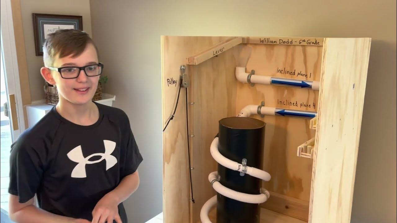 William's 6th Grade Rube Goldberg Machine - Pop a Balloon! - YouTube