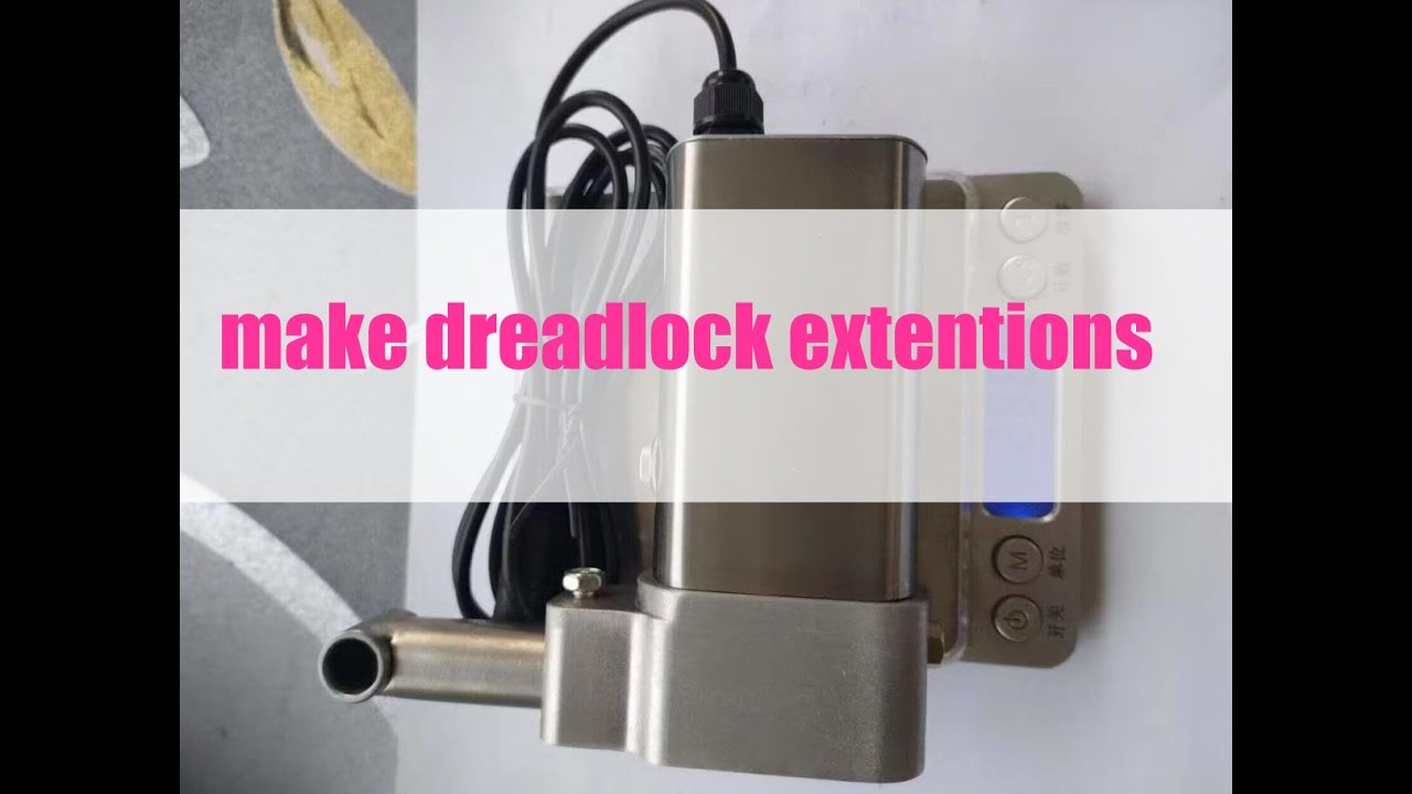 How to instal make dreadlock extentions Dreadlock Machine - YouTube
