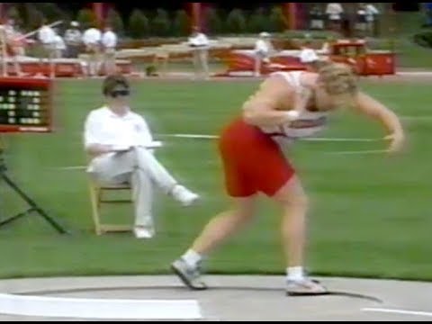 Tressa Thompson - Women's Shot Put - 1997 NCAA Championships - YouTube