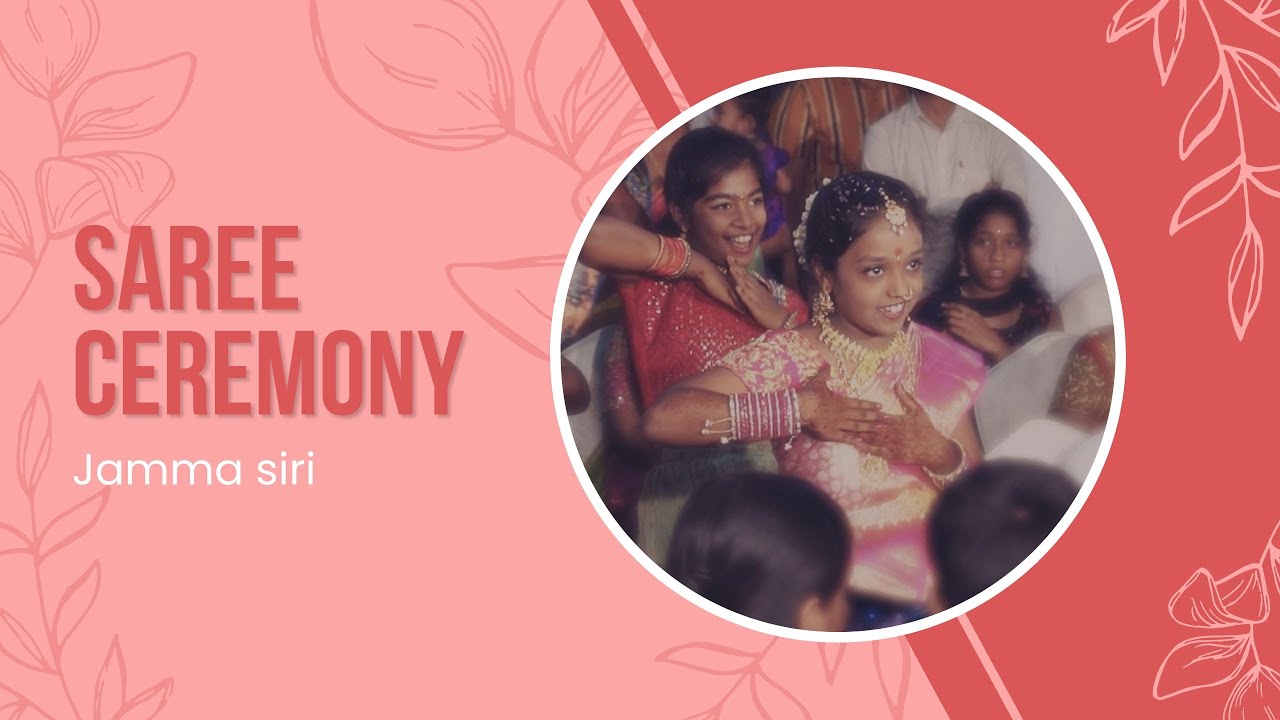 Siri Saree Ceremony Teaser | Cinematic Video - YouTube