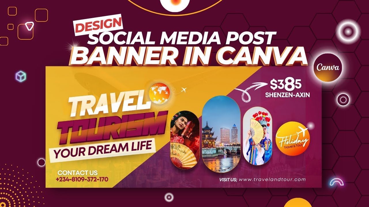 Social Media Post Graphic Design - Canva Tutorial- Learnwithmarnaj ...