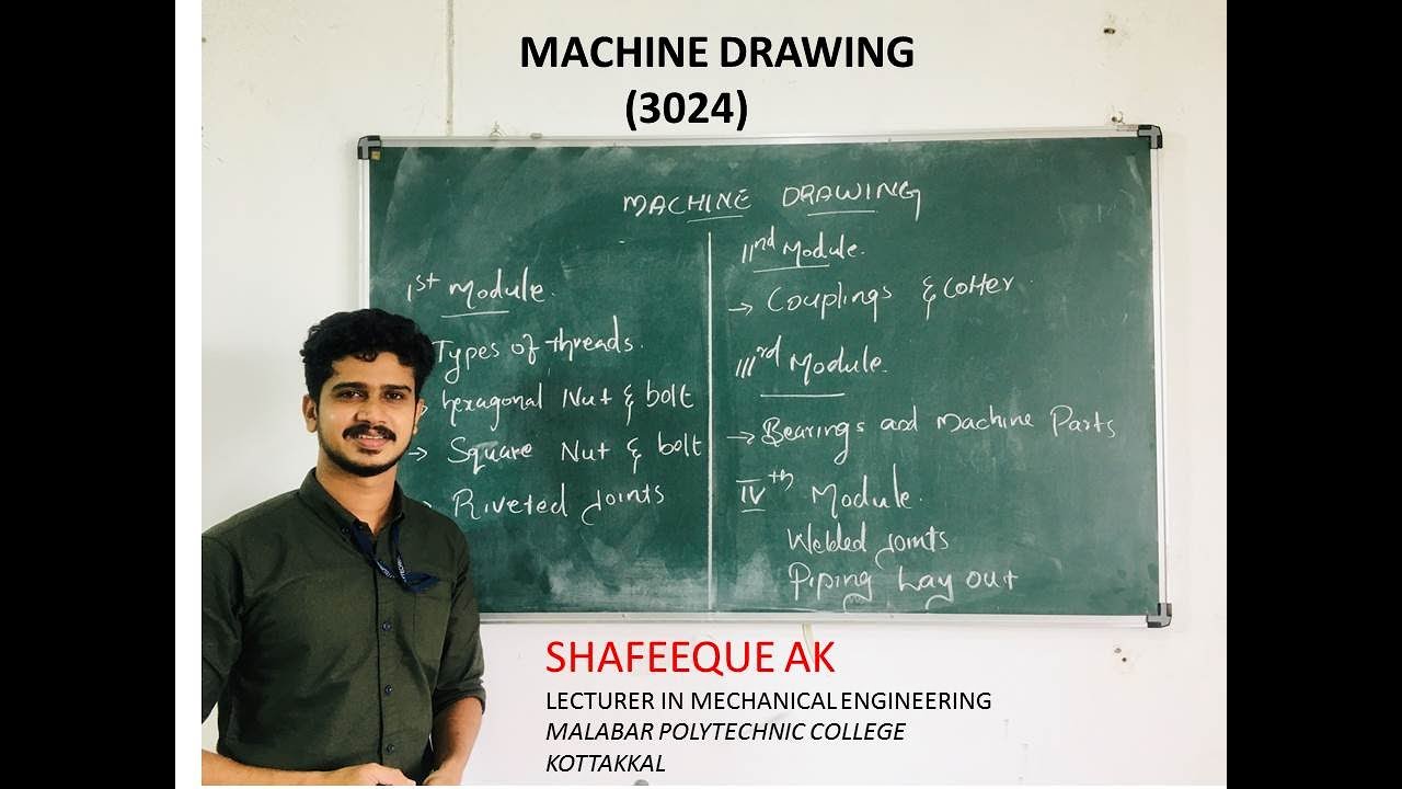 MACHINE DRAWING FOR THIRD SEMESTER DIPLOMA MECHANICAL ENGINEERING ...