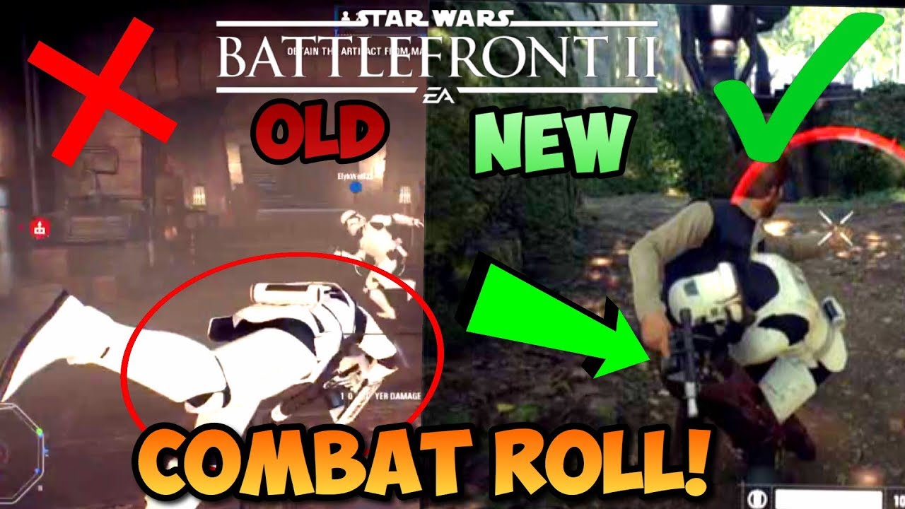 *NEW COMBAT ROLL AFTER PATCH CHANGES! Star Wars Battlefront 2 New ...