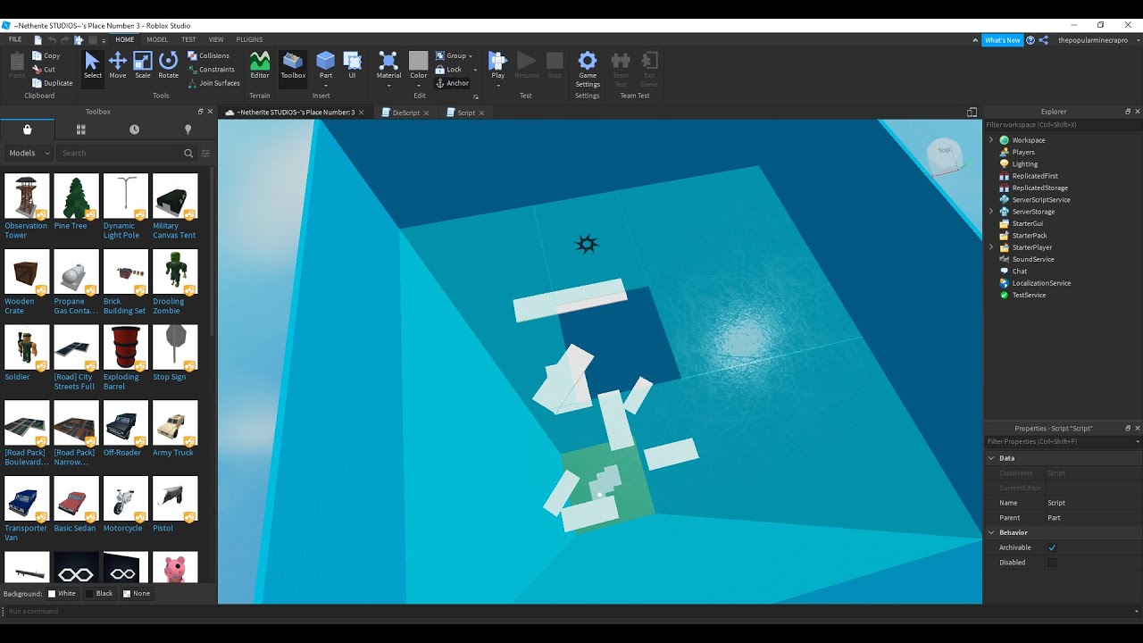 How to make a dropper game in Roblox part 1: Making the map and kill ...