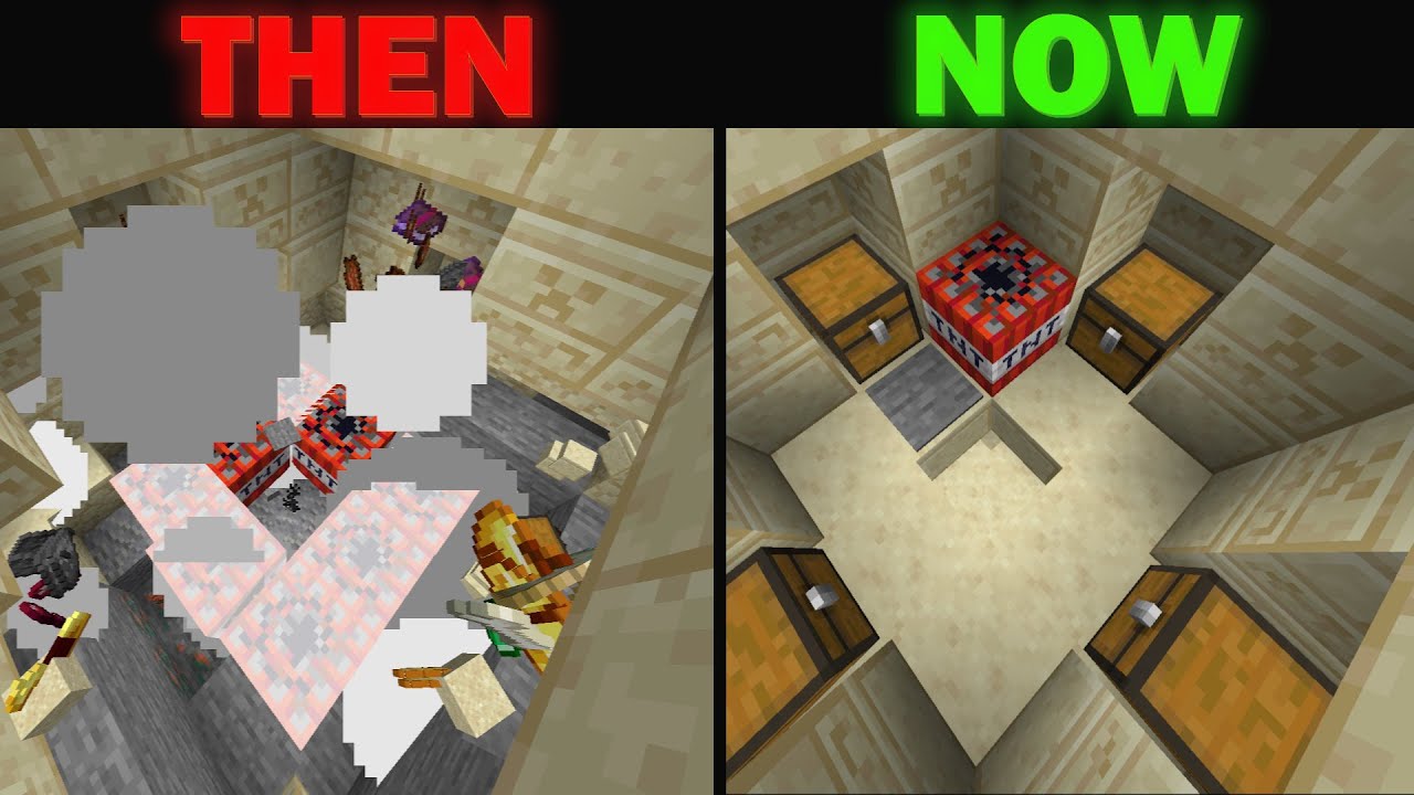 How we reacted then vs now - Minecraft structures - YouTube