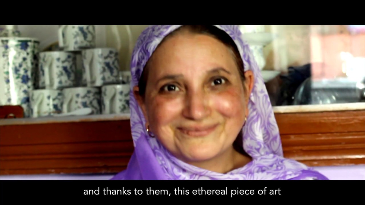 pink maharani - the birth of an exclusive cashmere shawl - YouTube