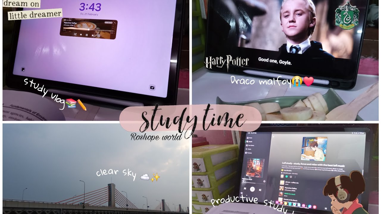 Study-log 📚 ️ Semester end final exams- lot of studying, eating and watching hp🥀 ️ - YouTube