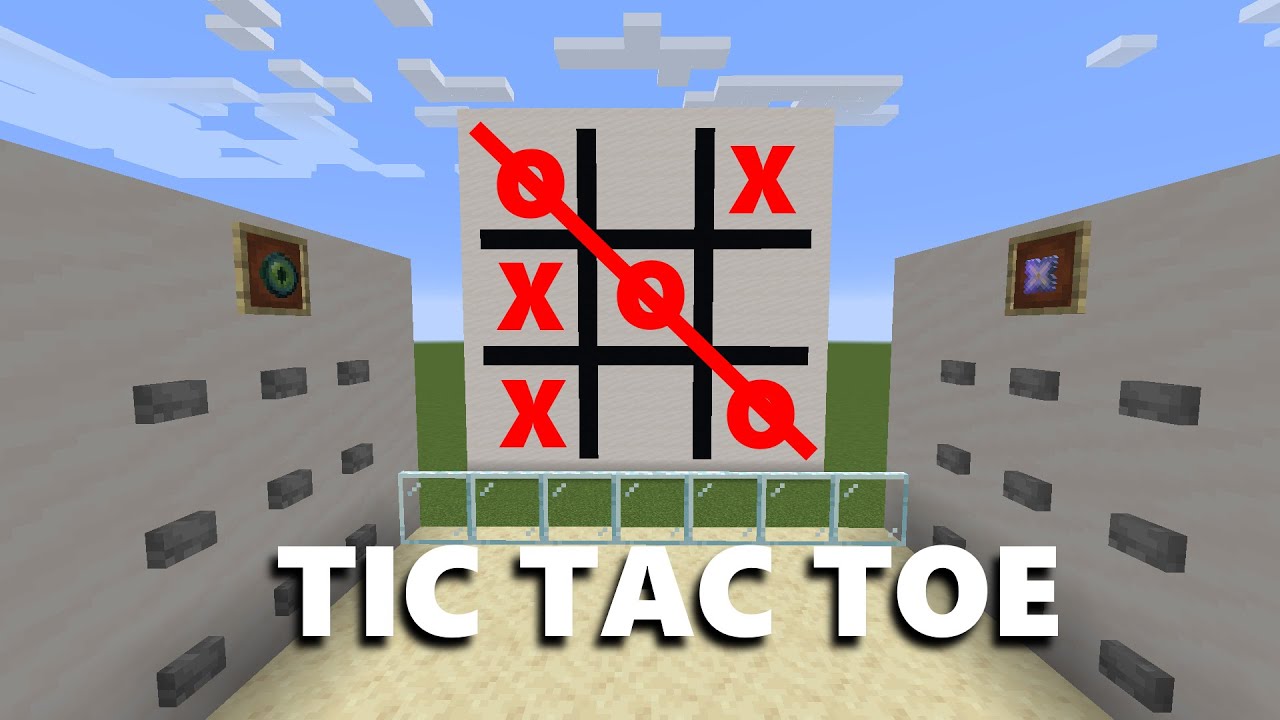 Tic Tac Toe in Minecraft | Java 1.13 - 1.17 | Command Blocks - YouTube