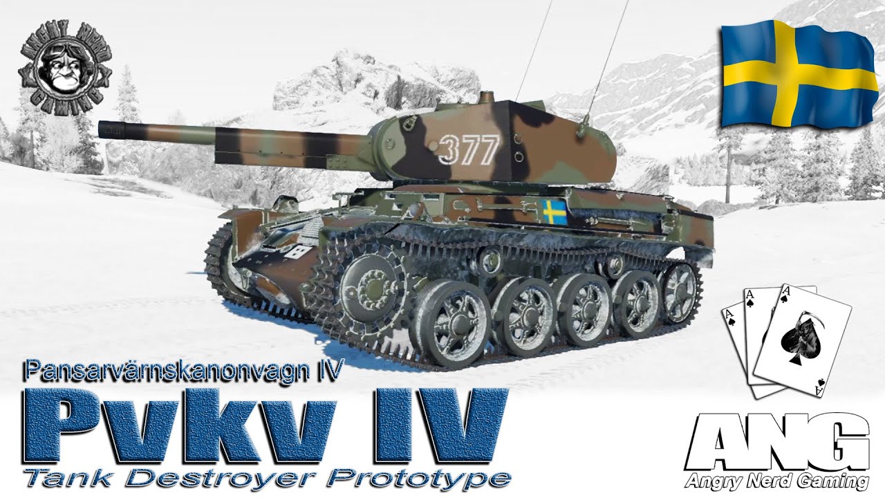 Pvkv IV, Swedish, Tank Destroyer / War Thunder Medium Tank - YouTube