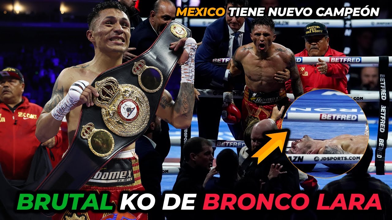 BRUTAL KO | Bronco Lara NOQUEA a Leigh Wood y se corona como campeón ...