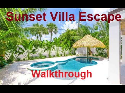 Walkthrough Sunset Villa Escape+ 50 moedas+Moeda Sneaky - YouTube