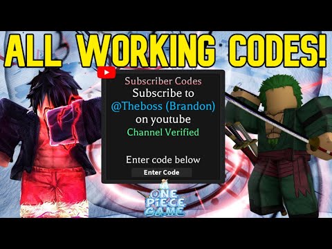 [AOPG] UPDATED! ALL NEW WORKING CODES In A One Piece Game! - YouTube