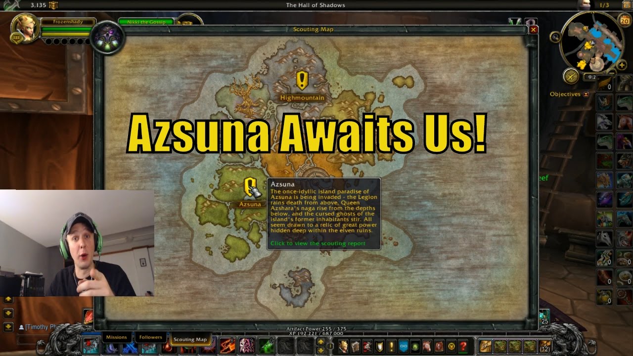 World of Warcraft Legion:Illidan! Azshara! Tomb of Sargeras! Zone ...