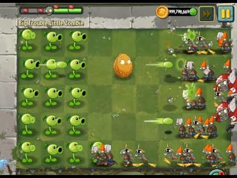 Plants vs. Zombies 1 Special ! PvZ 2 Custom Level - Big Trouble Little ...