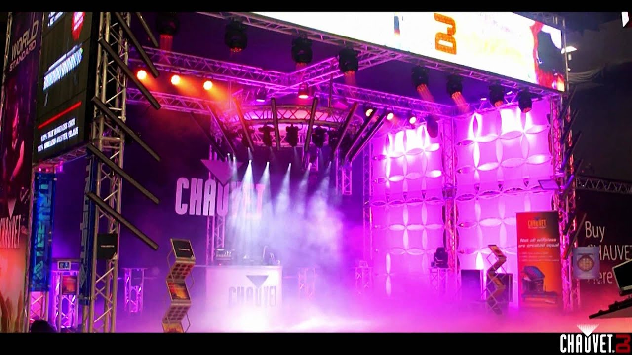 CHAUVET DJ Programmed Light Show at the 2012 DJ Expo - YouTube